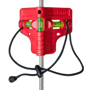 kapro - 341 mini post level - for use on posts, pipes + signs - includes strap and 3 vials - magnetic