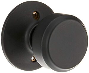 schlage lock knob passage bowery mat black f10bow622