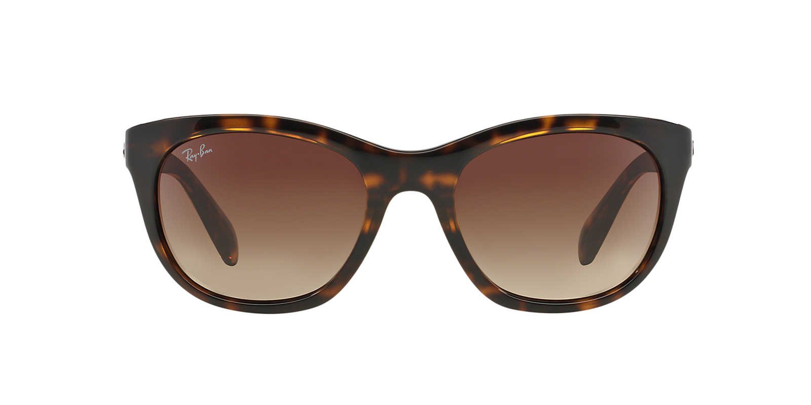 Ray-Ban Women's RB4216 Square Sunglasses, Light Havana/Brown Gradient, 56 mm