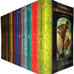 A Series of Unfortunate Events Lemony Snicket 13 Books Collection Pack Set (Includes the Bad Beginning, the Reptile Room, the Wide Window, the Miserable Mill, the Austere Academy, the Grim Grotto, the Penultimate Peril, the End)