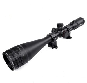 hunting rifle scope r/g/b illuminated riflescope, adjustable objective (lt6-24x50)