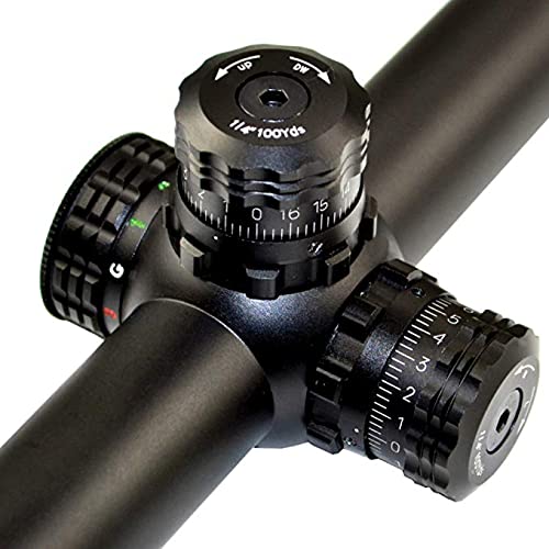 Hunting Rifle Scope R/G/B Illuminated Riflescope, Adjustable Objective (LT6-24X50)