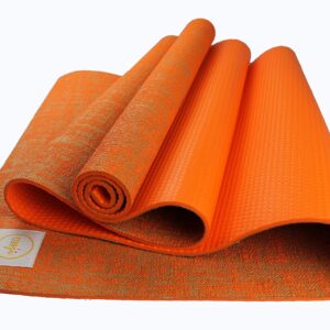 Maji Sports Jute Yoga Mat, Orange, 24 x 68 x 4.5mm