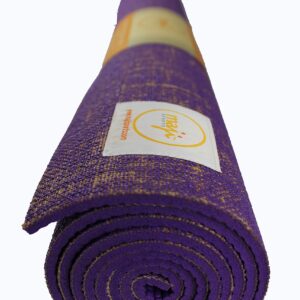 Maji Sports Jute Yoga Mat, Purple, 24 x 68 x 4.5mm