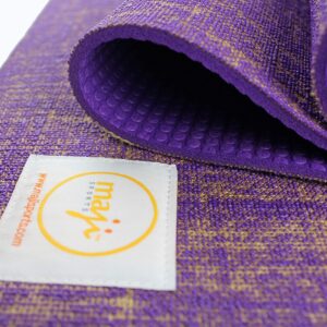 Maji Sports Jute Yoga Mat, Purple, 24 x 68 x 4.5mm