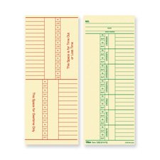 tops business forms 12603 time cards, 143 lb, named days, 3-3/8-inch x8-1/4-inch, 100/pk