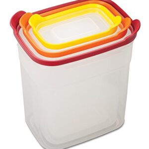 Joseph Joseph Nest Storage Tall Plastic Food Storage Containers Set with Lids Airtight Microwave Safe, 6-Piece