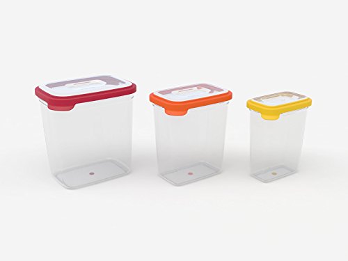 Joseph Joseph Nest Storage Tall Plastic Food Storage Containers Set with Lids Airtight Microwave Safe, 6-Piece