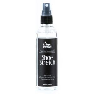 footmatters professional boot & shoe stretch spray – softener for leather, suede, nubuck, canvas – 4 oz