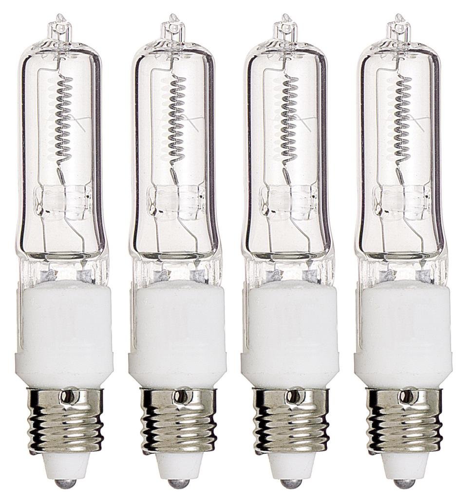 (Pack Of 4) Q250CL/MC - 250 Watt JD T4 E11 Mini Candelabra Base 120V Clear Light Bulbs