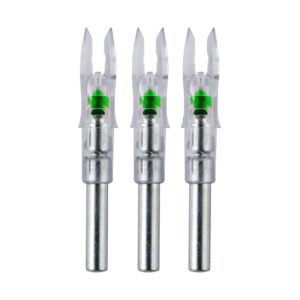 nockturnal lighted arrow nock g model 3/pkg green