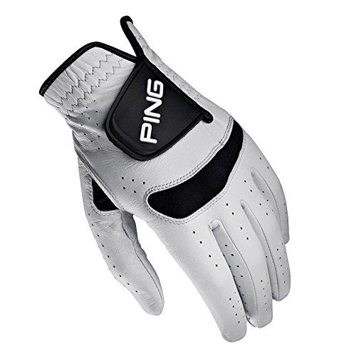 PING New RH Sensor Sport White/Black Solite Cabretta Leather Golf Glove Mens (S)