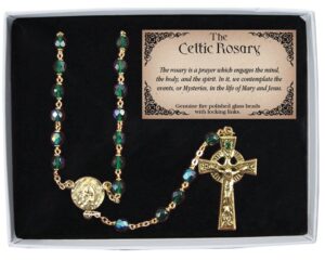 cathedral art celtic rosary abbey & ca gift boxed, 20-inch