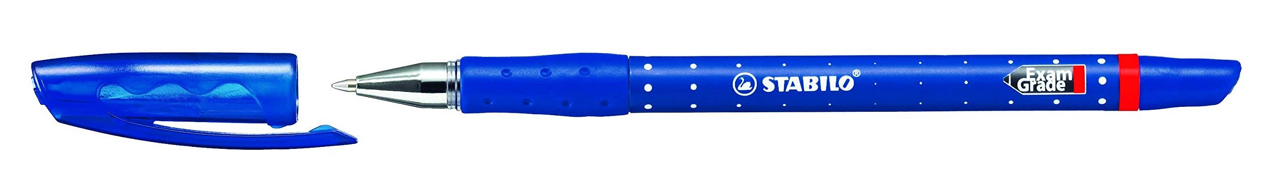 STABILO EXAM GRADE BALLPOINT Pen - BLUE (PACK of 3)