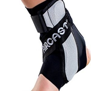 Aircast A60 Ankle Support Brace, Right Foot, Black, Large (Shoe Size: Men's 12+ / Women's 13.5+)