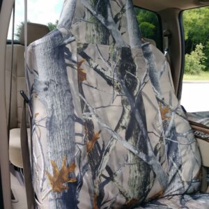 Durafit Seat Covers | FD77 XD3-C | 2002-2007 Ford F250-F550 Front/Back Car Seat Cover in XD3 Camo Endura Fabric | Front 40/20/40 High Back | Rear is Solid Bench | Not for 60/40 Double Cab only