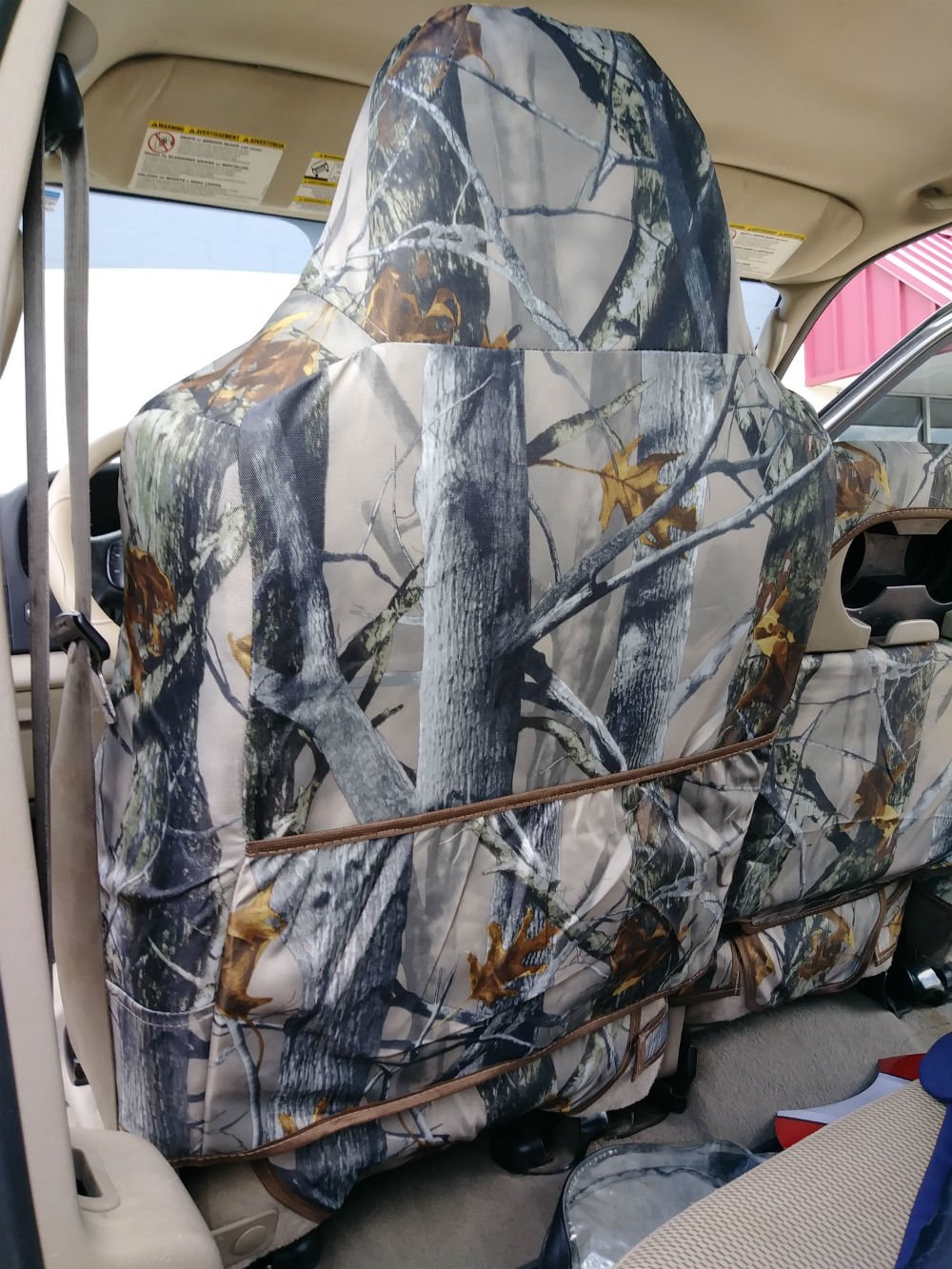 Durafit Seat Covers | FD77 XD3-C | 2002-2007 Ford F250-F550 Front/Back Car Seat Cover in XD3 Camo Endura Fabric | Front 40/20/40 High Back | Rear is Solid Bench | Not for 60/40 Double Cab only