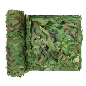 loogu custom woodland camo netting camping military hunting camouflage net (150d polyester, 7x26ft)