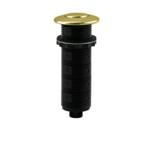 westbrass asb-b3-01 sink top waste disposal replacement air switch trim only, flush button, polished brass