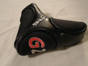 ping g2 blade putter headcover (black/red) golf club cover g-2