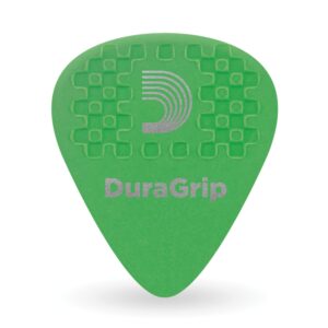 d'addario duragrip guitar picks - guitar accessories - grip stamped - guitar picks with grip for acoustic guitar, electric guitar, bass guitar - 10-pack, 0.85mm-medium