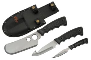 rite edge 211167 hunting knife set with sheath (3-piece)