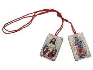 angelitos de mexico sacred heart with our lady of guadalupe scapular del sagrado corazon