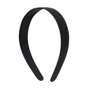 motique accessories black 1 inch plastic hard headband with teeth head band women girls