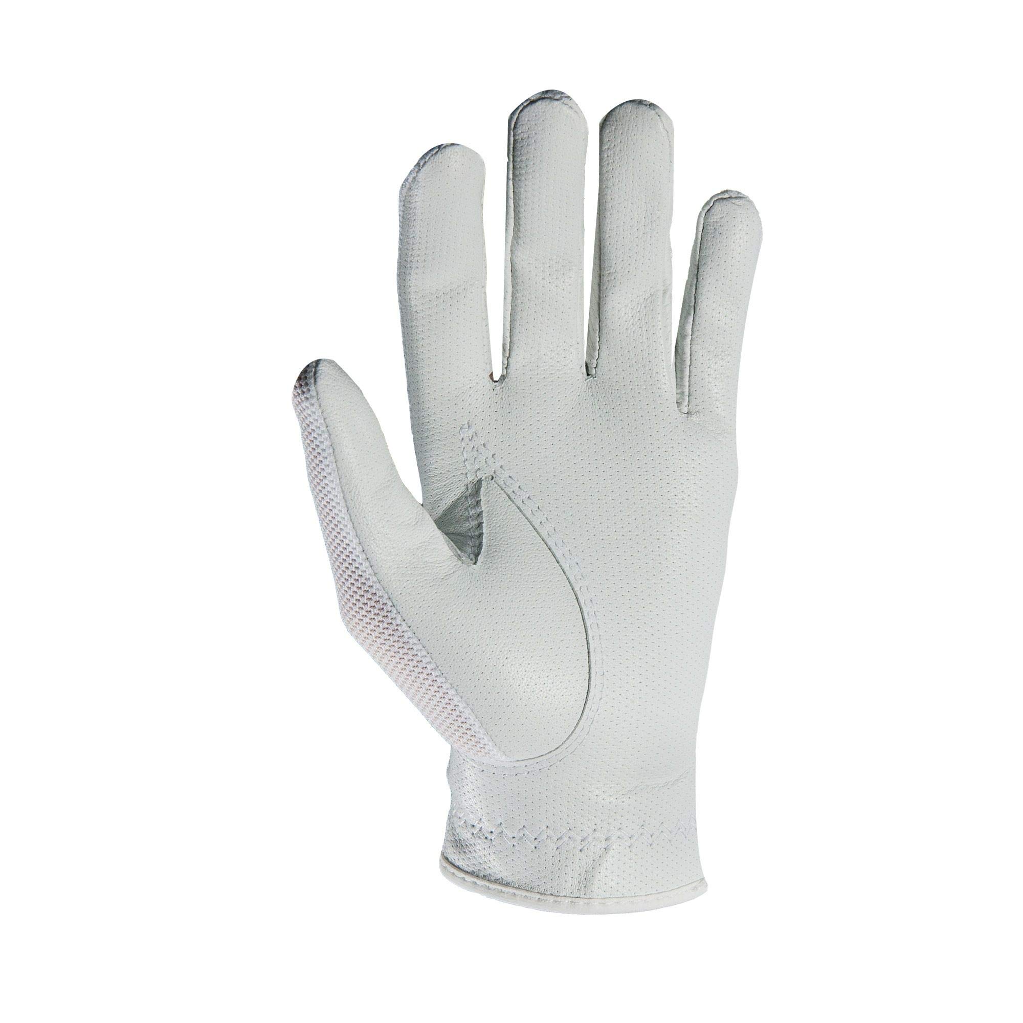 FootJoy Women's StaCooler Golf Glove, Pearl Large, Worn on Left Hand