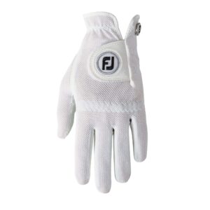 FootJoy Women's StaCooler Golf Glove, Pearl Large, Worn on Left Hand