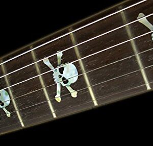 Inlay Sticker Fretboard Position Marker for Guitars and Bass Skulls White Pearl