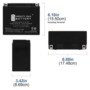 Mighty Max Battery YTX20L-BS Replaces Kawasaki Jet Ski JT1500B, C, 250X, Ultra LX 07-'09