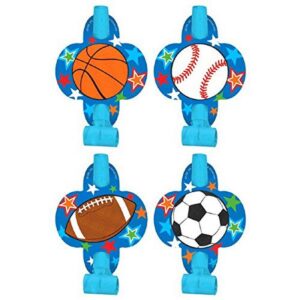 amscan blowouts |superstar ball sports collection | 8 pcs | party accessory