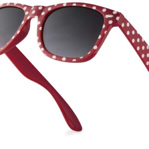 Retro Rewind Polka Dot Vintage Fashion Sunglasses for Women UV400 Trendy Fun Print Sun Glasses