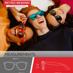 Retro Rewind Classic Sunglasses, White | Smoke Polarized