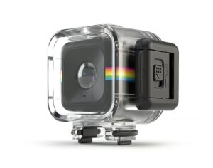 polaroid waterproof shockproof case for the polaroid cube, cube+ hd action lifestyle camera – connects to all mounts in cube series