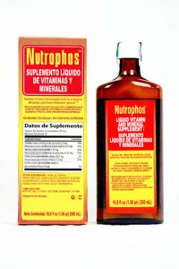 nutrophos liquid vitamin and mineral supplement - supports normal functioning of the body systems and promotes general well being - 16.9 fl oz