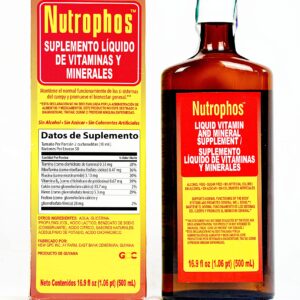 Nutrophos Liquid Vitamin and Mineral Supplement - Supports Normal Functioning of the Body Systems and Promotes General Well Being - 16.9 fl oz