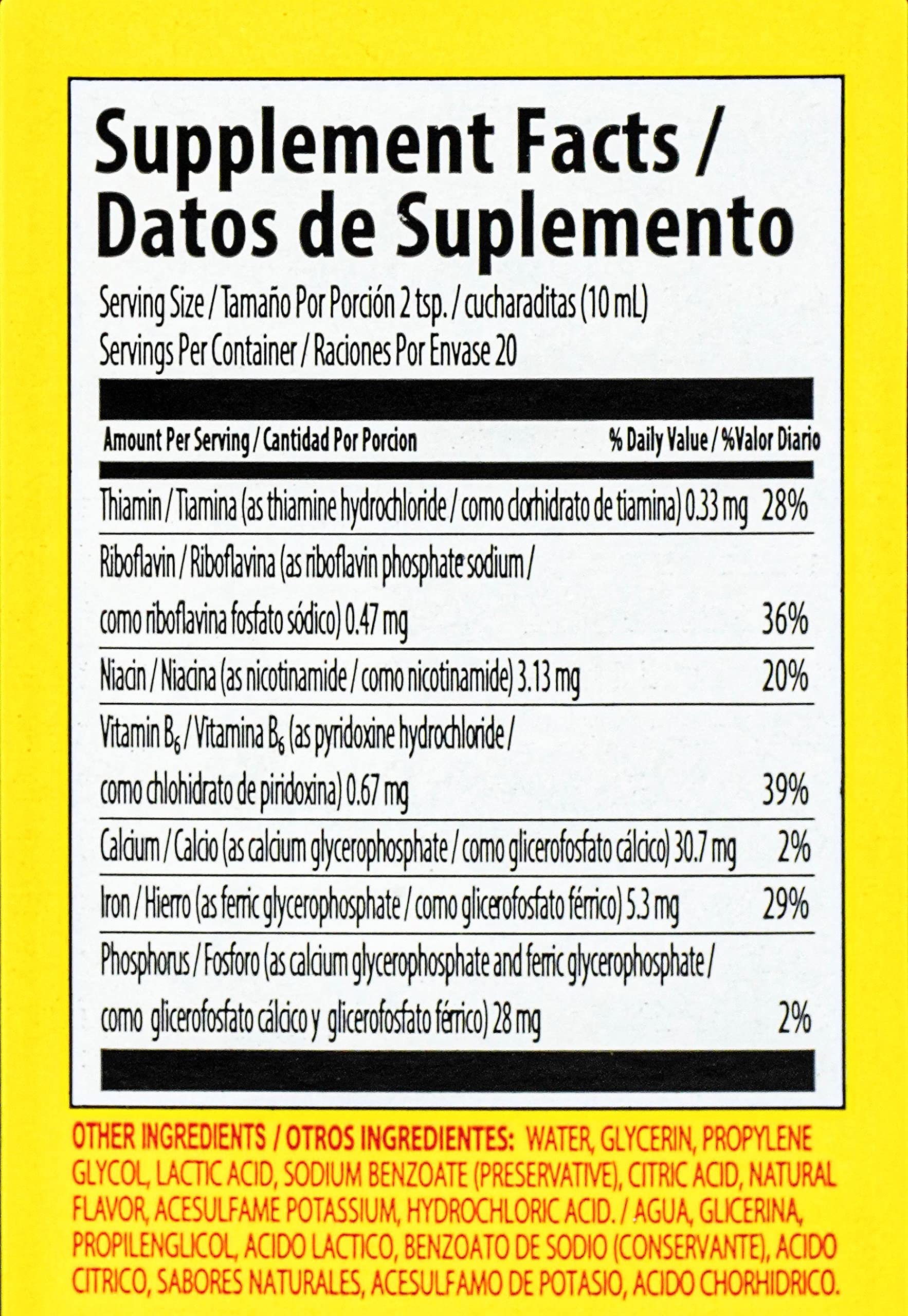 Nutrophos Liquid Vitamin and Mineral Supplement - Supports Normal Functioning of the Body Systems and Promotes General Well Being - 16.9 fl oz