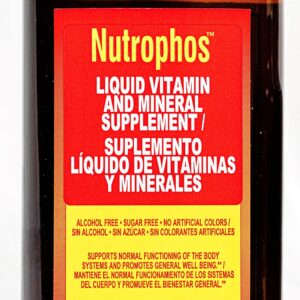 Nutrophos Liquid Vitamin and Mineral Supplement - Supports Normal Functioning of the Body Systems and Promotes General Well Being - 16.9 fl oz