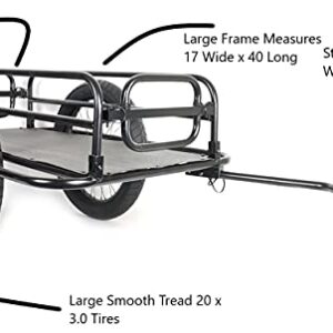 Trail-Monster Cargo Trailer, Matte Black