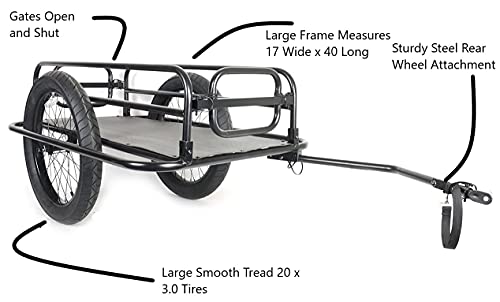 Trail-Monster Cargo Trailer, Matte Black