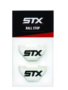 stx lacrosse crescent ball stop 2 pack ball stop pack, white