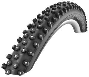 schwalbe ice spiker pro hs 379 studded mountain bicycle tire (black - 26 x 2.10)