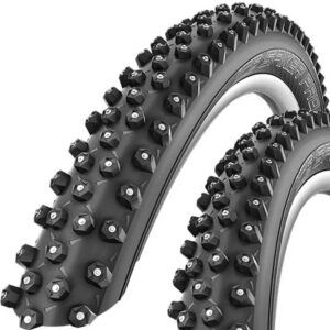 Schwalbe Ice Spiker Pro HS 379 Studded Mountain Bicycle Tire (Black - 26 x 2.10)