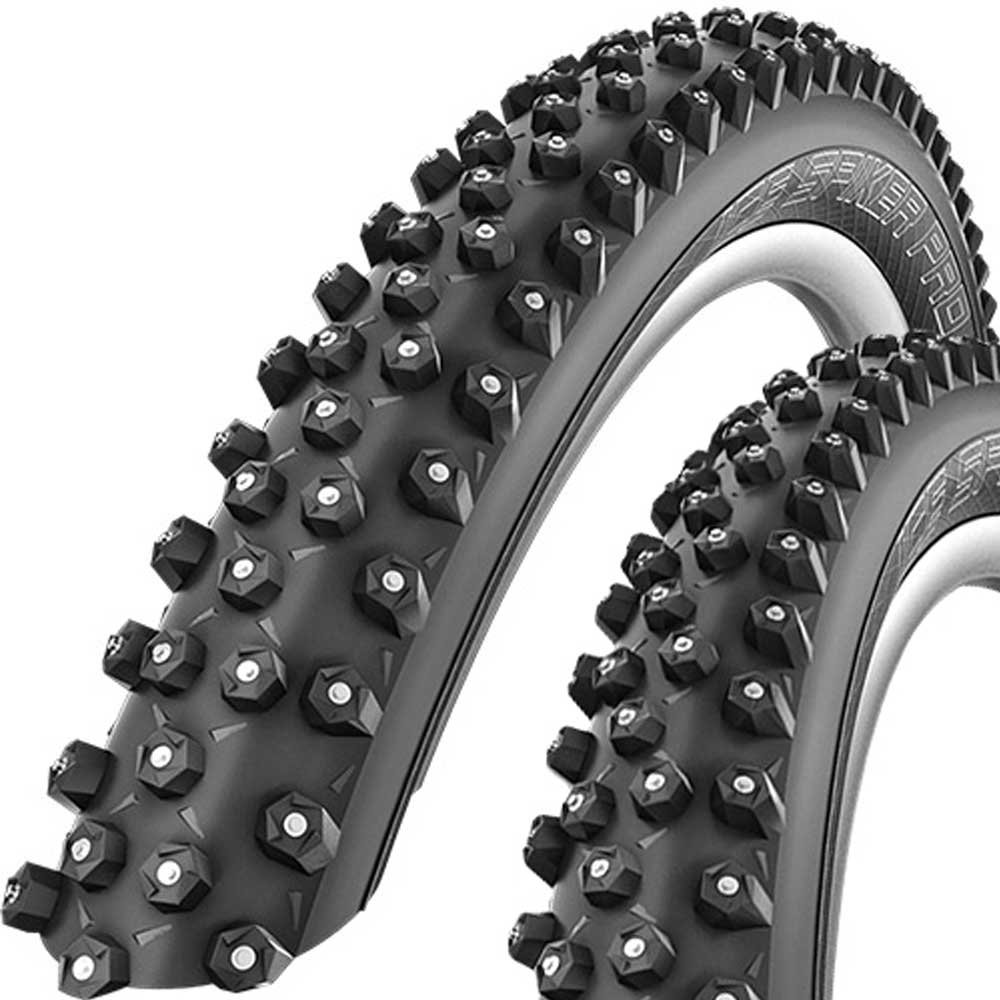 Schwalbe Ice Spiker Pro HS 379 Studded Mountain Bicycle Tire (Black - 26 x 2.10)