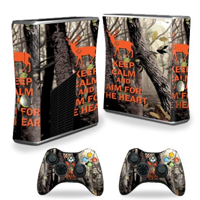 MightySkins Skin Compatible with X-Box 360 Xbox 360 S Console - Deer Hunter | Protective, Durable, and Unique Vinyl Decal wrap Cover | Easy to Apply, Remove, and Change Styles | Made in The USA