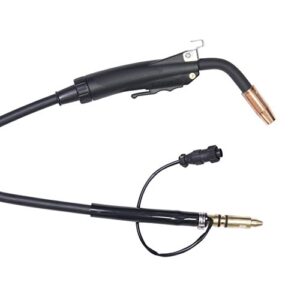 radnor 64002601 130 a - 190 a pro .030'' - .035'' air cooled mig gun with 10' cable and miller style connector