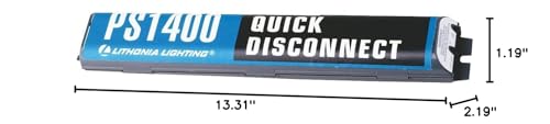 Lithonia Lighting PS1400QD MVOLT SD Quick Disconnect Emergency Ballast With Battery Control Module, 1400 Lumens Reduced-Profile, 120-227 Volts, Black