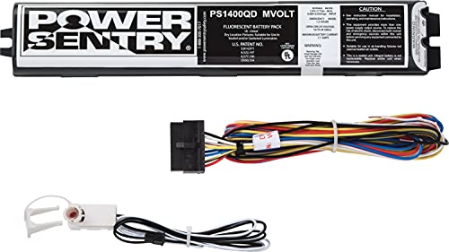 Lithonia Lighting PS1400QD MVOLT SD Quick Disconnect Emergency Ballast With Battery Control Module, 1400 Lumens Reduced-Profile, 120-227 Volts, Black